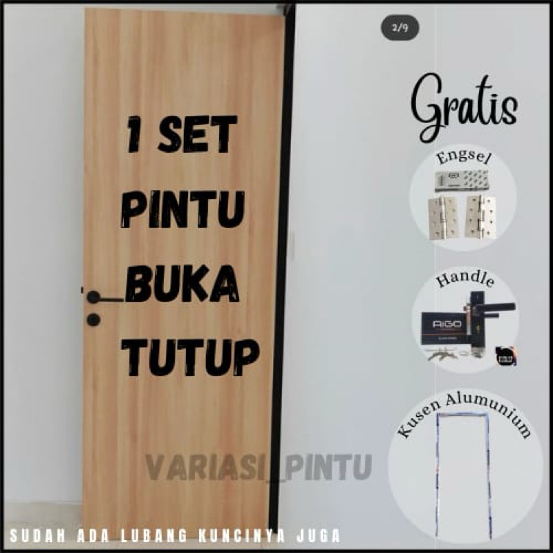 Jual SATU SET PINTU KAMAR / PINTU RUMAH / PINTU KAMAR / PINTU BUKA ...