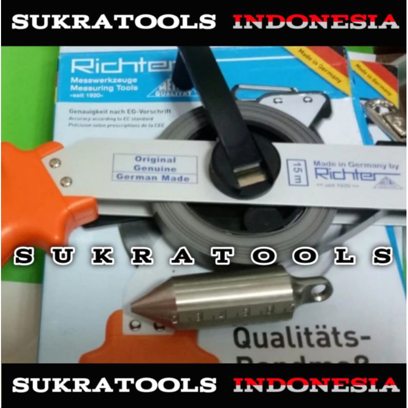 Jual Richter 15 Meter Measuring Oil Sounding Tape Alat Meteran Minyak ...