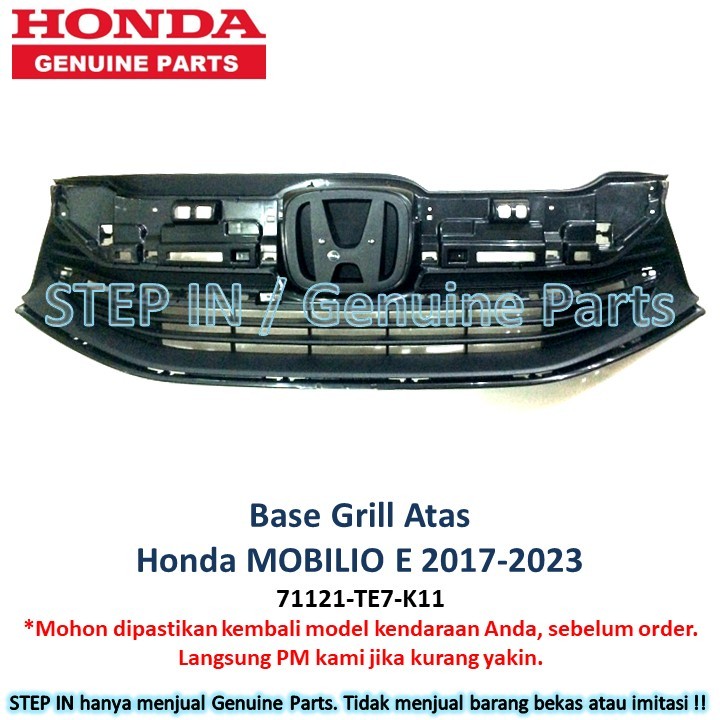 Jual Base Grill Bemper Dudukan Honda Mobilio S E 2017 2018 2019 2020 ...