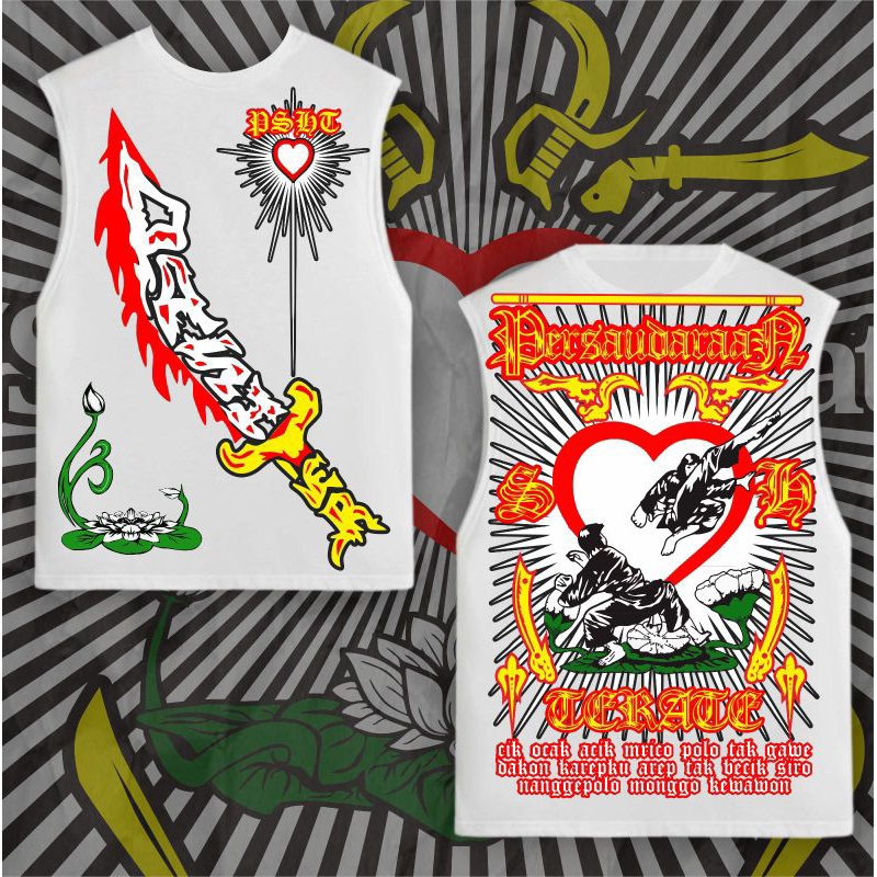 Jual Singlet PSHT Pashter Persaudaraan Terate Sablon Dtf Premium Model ...