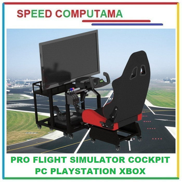 Jual Pro Flight Simulator Cockpit Kursi Gaming Sim Rig PC PS4 PS5 Xbox ...