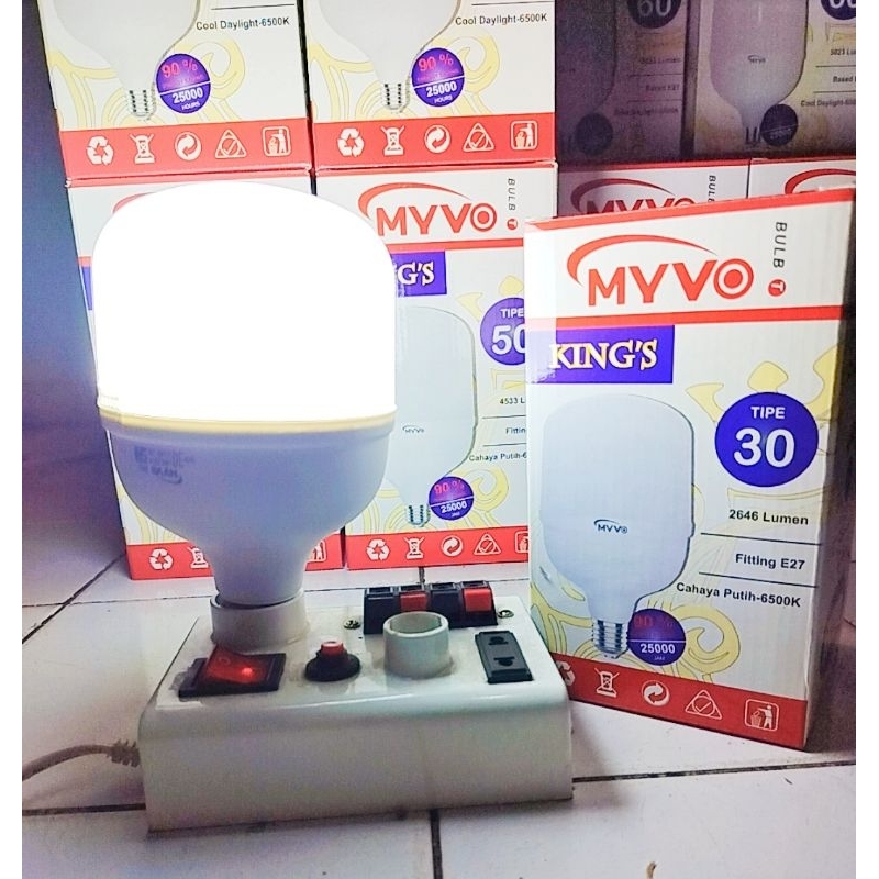 Jual BOHLAM LAMPU LED 30 WATT MYVO KING CAHAYA SUPER TERANG SNI GARANSI 1 TAHUN | Shopee Indonesia
