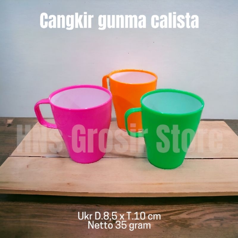Jual Cangkir minum plastik gunma calista tebal 2 warna | Shopee Indonesia