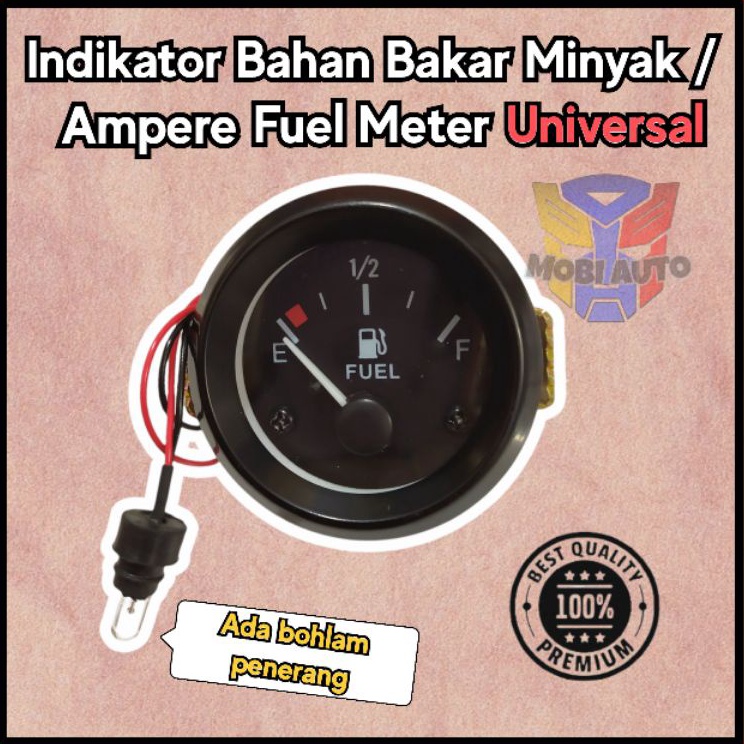 Jual Ampere Amper Meter Bensin Indikator Bahan Bakar Universal Mobil ...