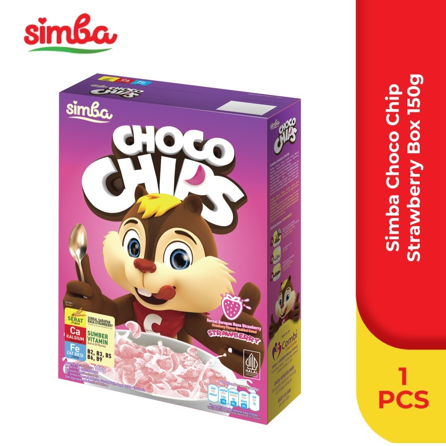 Jual Simba Choco Chips Strawberry Box 150gr | Shopee Indonesia