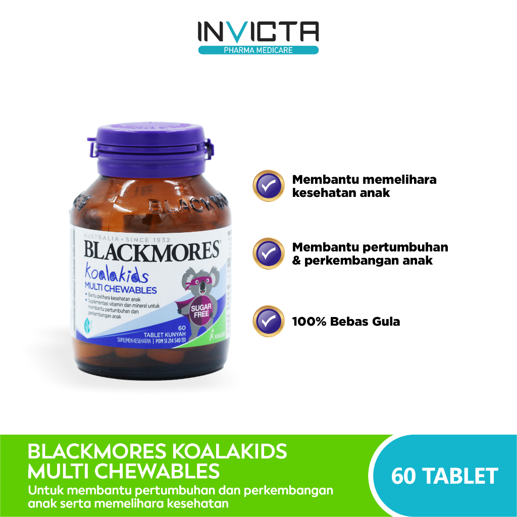 Jual Blackmores KoalaKids Multi Chewables isi 60 Tablet | Shopee Indonesia