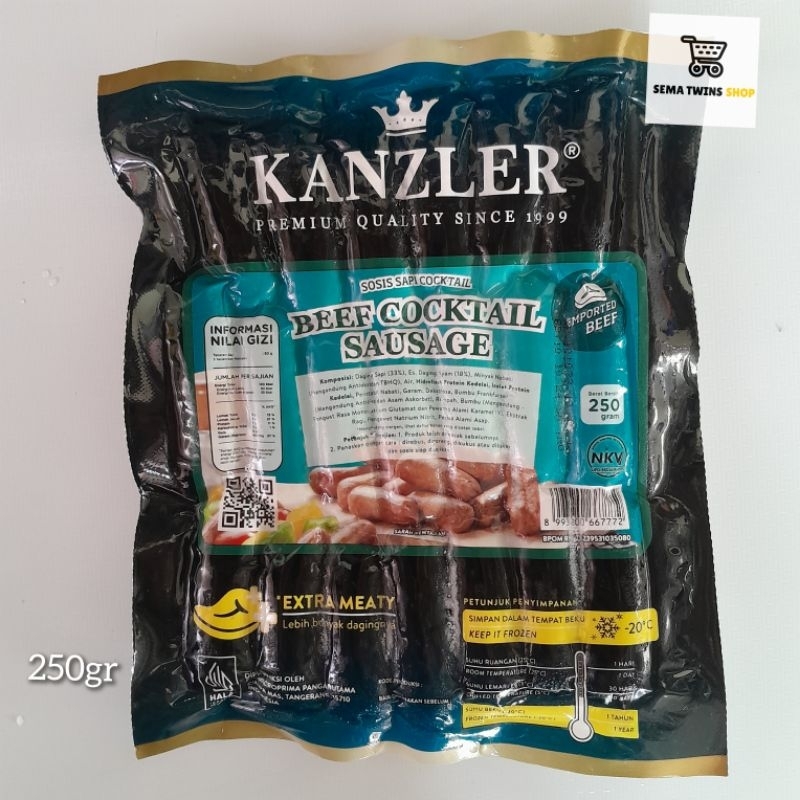 Jual Kanzler SOSIS SAPI BEEF COCKTAIL SAUSAGE 250GR | Shopee Indonesia