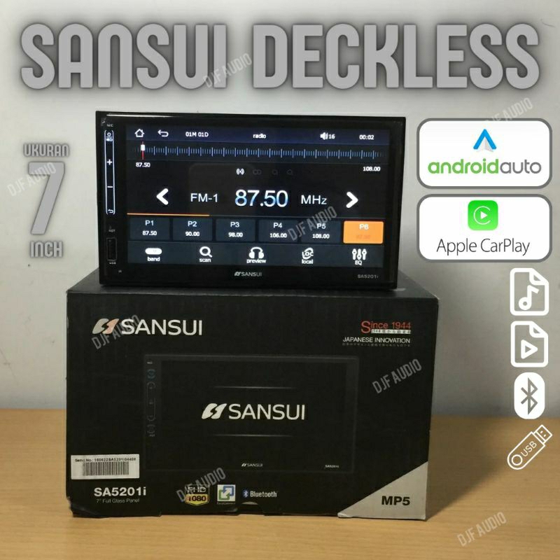 Jual Head Unit Double Din Deckless Sansui SA 5201i - 7 Inch - Deckless ...