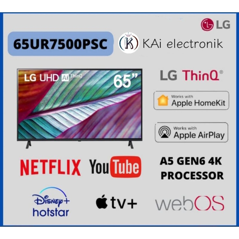Jual tv LG 65UR7500 smart tv UHD 4k 65 inch | Shopee Indonesia