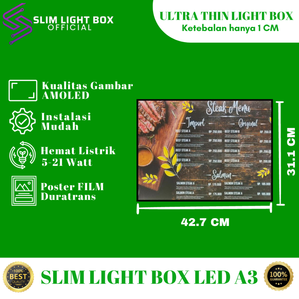 Jual SLIM LIGHT BOX A3 & 60X120 | Shopee Indonesia