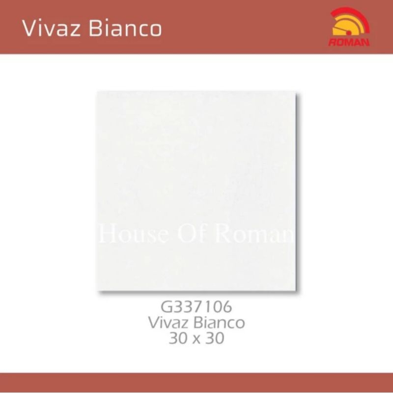 Jual Roman Keramik G337106 Vivaz Bianco 30x30 / keramkk roman / keramik ...