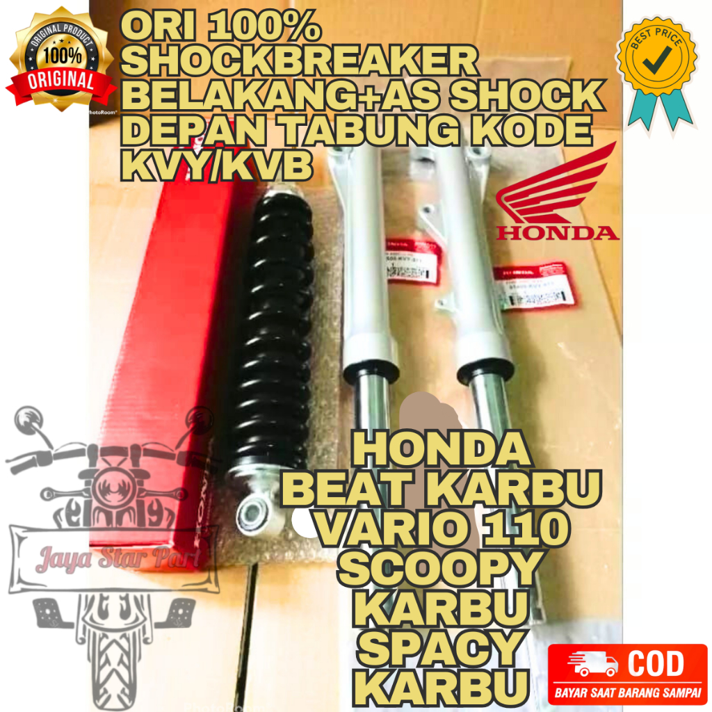 Jual ORIGINAL HONDA SHOCKBREAKER BELAKANG+AS SHOCK DEPAN TABUNG KODE ...