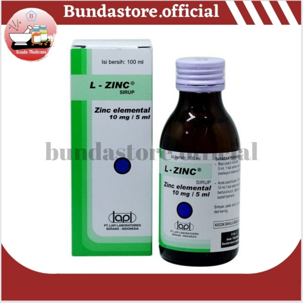 Jual L-zinc Syrup 100 ml l Vitamin Zinc l Terapi Penyembuhan Diare ...