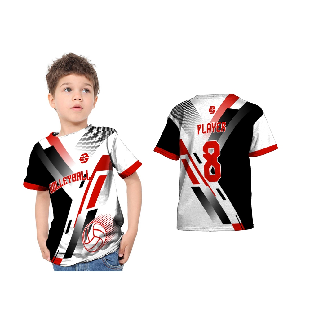 Jual Baju Kaos Tshirt Jersey Anak Voli Volleyball 2024 Art 01 Full ...