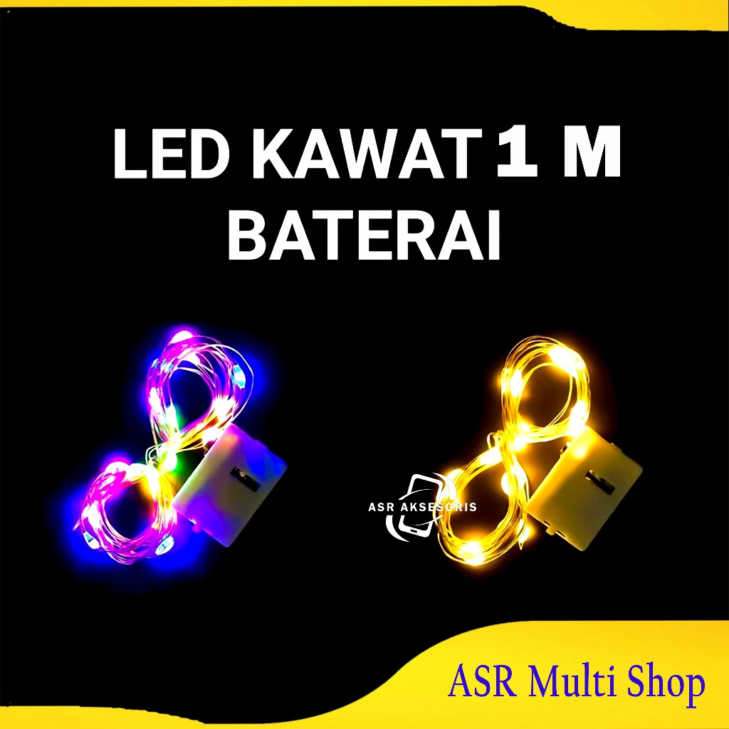 Jual Lampu Led Kawat 1M/ Lampu Led Serbaguna Warna Random - BY ...
