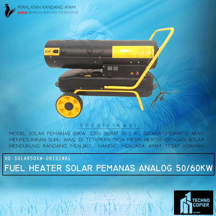 Jual Heater Pemanas Diesel Solar Kandang Ayam Perternakan Pengatur Suhu ...