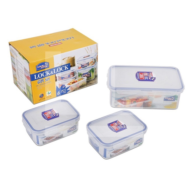 Jual Locknlock Gift Set 3EA Series 6s | Paket Lunch Box Food Container ...