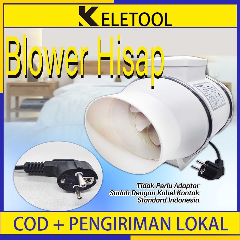 Jual 8 inch besi Duct Fan kipas angin buang fentilasi udara penyedot ...
