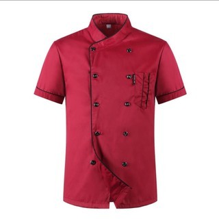 Jual Monolog Baju Koki Chef Jacket Mandarin Kitchen Dapur Pria Wanita ...