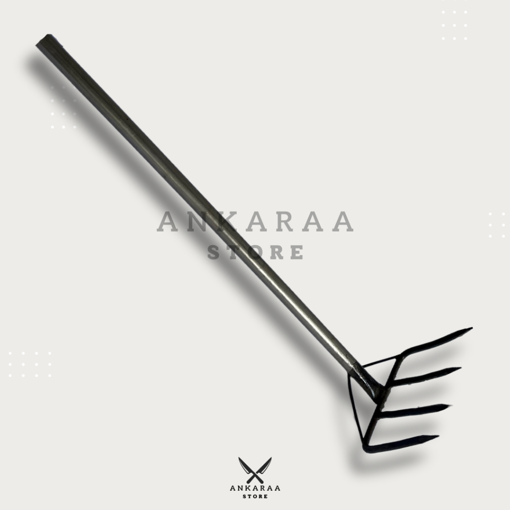 Jual Garukan Taman Gagang Besi / Cangkul Taman / Garpu Cangkul Taman ...