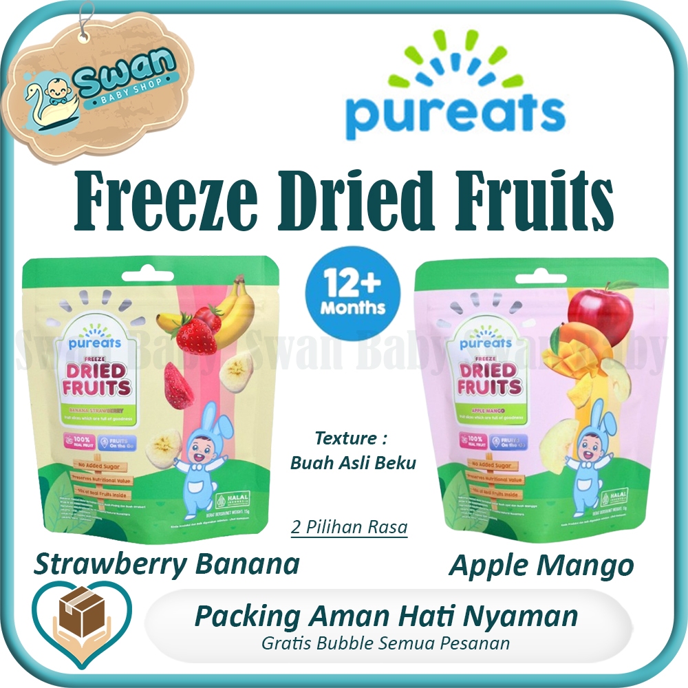 Jual Pureats Freeze Dried Fruits / Snack Balita Buah | Shopee Indonesia