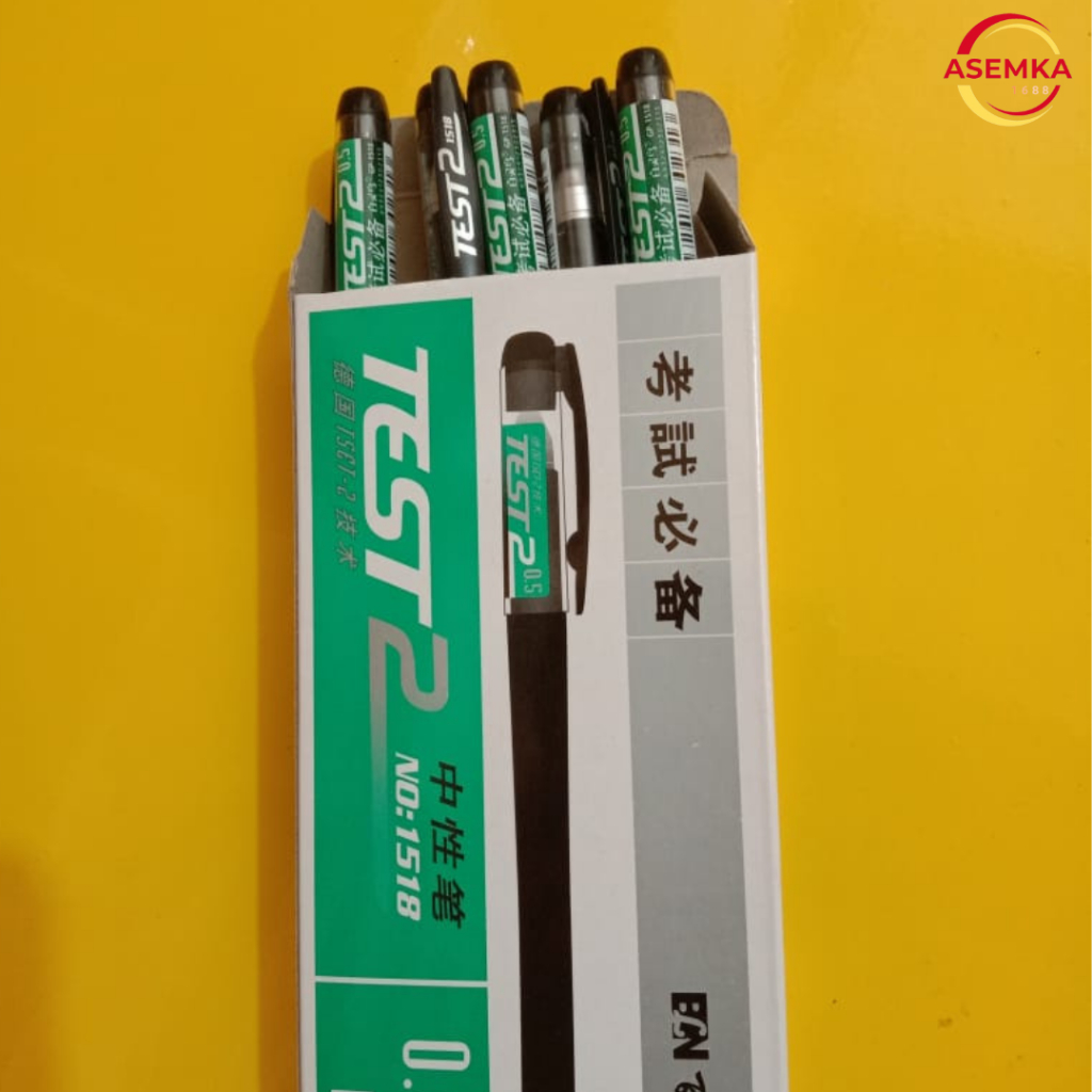 Jual Gel Pen Pulpen Pena Hitam Alat Tulis Kantor Sekolah Kampus Bolpoin ...