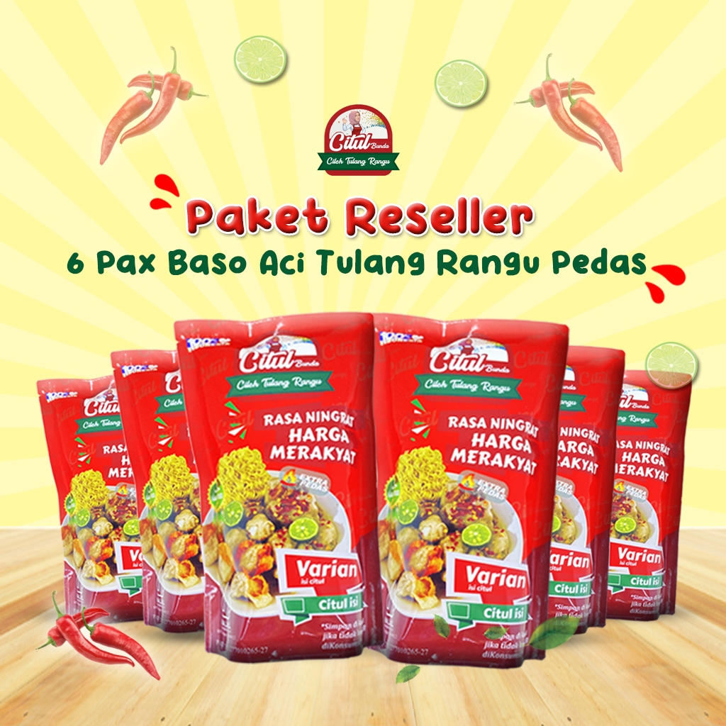 Jual Citul Bunda - Paket Reseller 6 Pax Baso Aci Tulang Rangu Tetelan ...