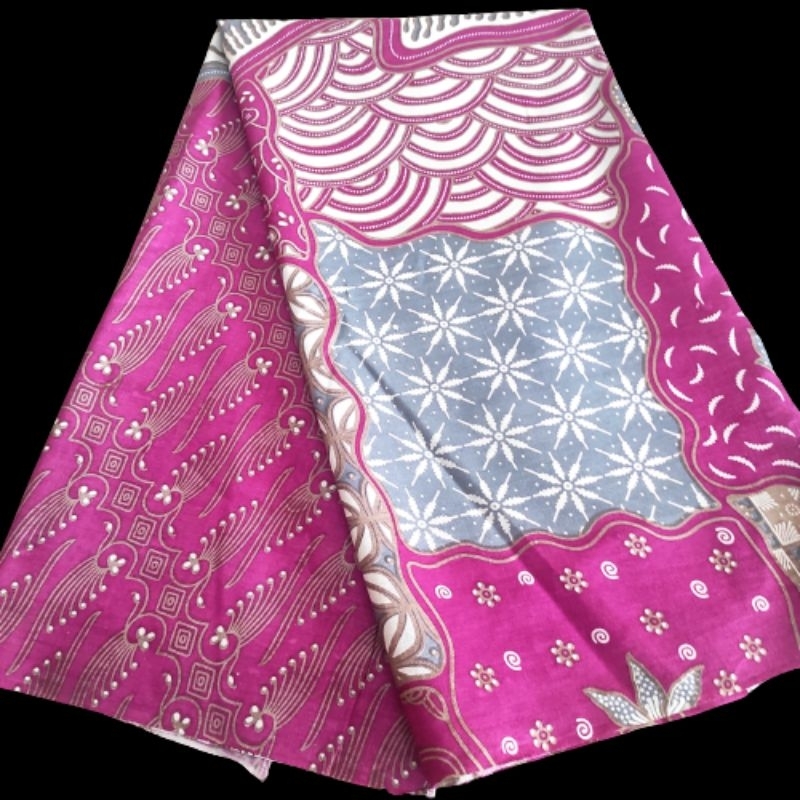 Jual Kain batik printing katun halus / kain fashion batik warna pink ...