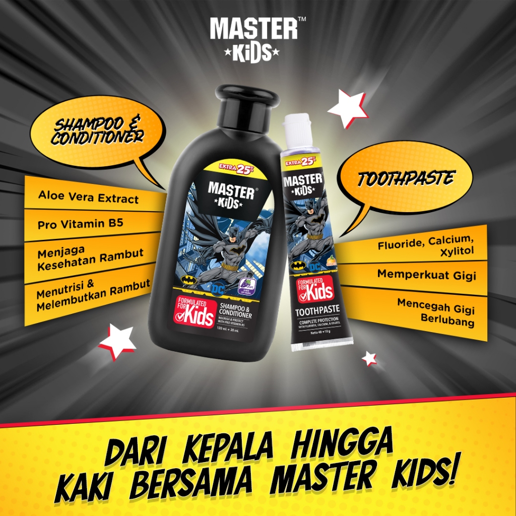 Jual Master Kids Shampoo & Conditioner Iron Man 150ml | Shopee Indonesia