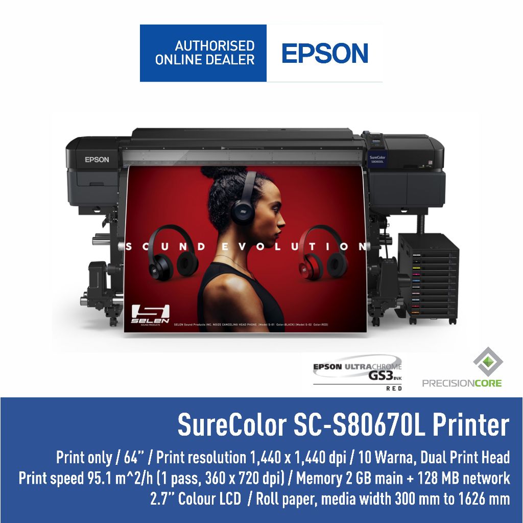 Jual Printer Stiker Banner Epson SureColor SC-S80670L S80670L SCS80670L 64" | Shopee Indonesia