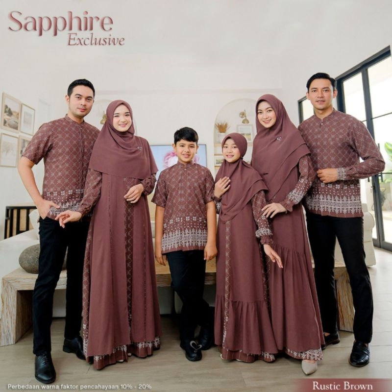 Jual Sapphire Exclusive sarimbit by Salvina (Rustin brown) READY STOCK ...