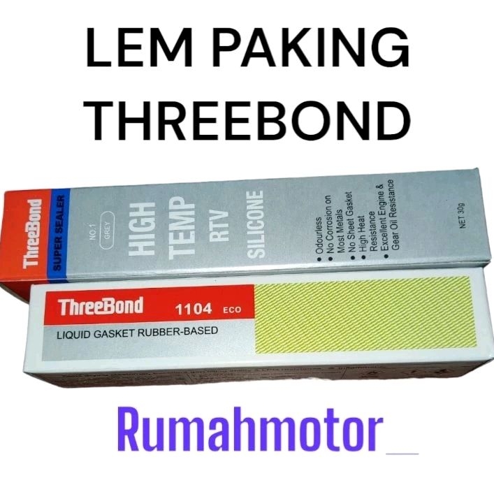 Jual LEM THREEBOND lem paking gasket liquid gasket silicon rtv | Shopee ...