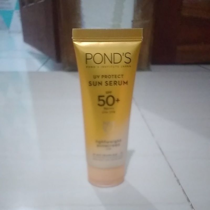 Jual PONDS UV Protect Sun Serum Spf 50+ Lightweight Sunscreen 30g | Shopee Indonesia