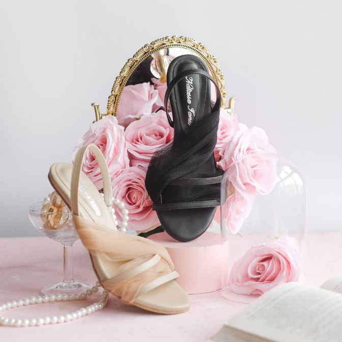 Jual Rosella Tulle Heels X Natassa Tanis — Tangerine Marché | Party 7cm ...