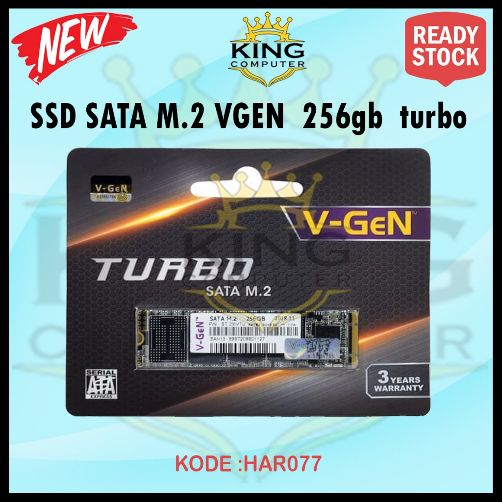 Jual V-GEN SSD M.2 SATA 256GB TURBO SSD VGEN | Shopee Indonesia