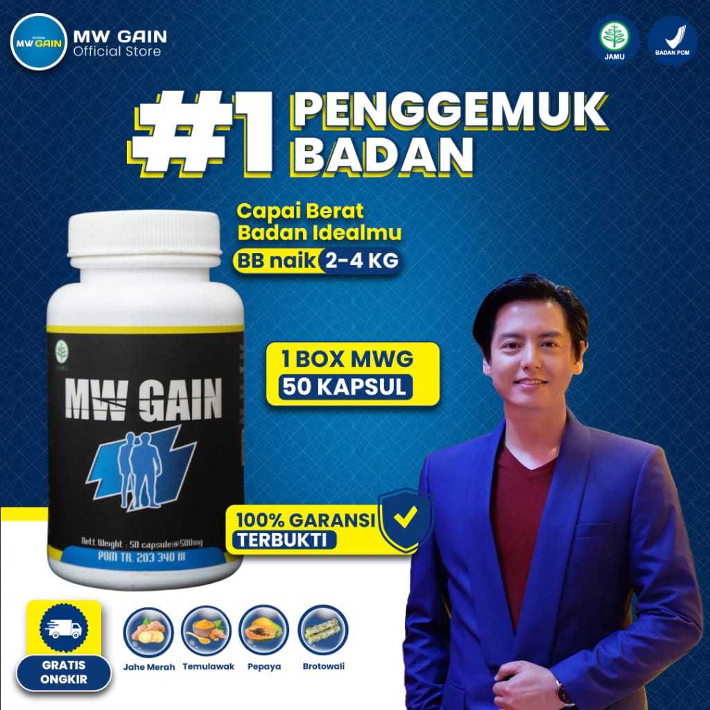 Jual Master Weight Gain Kapsul Penggemuk Badan Terbaik Bpom | Shopee ...