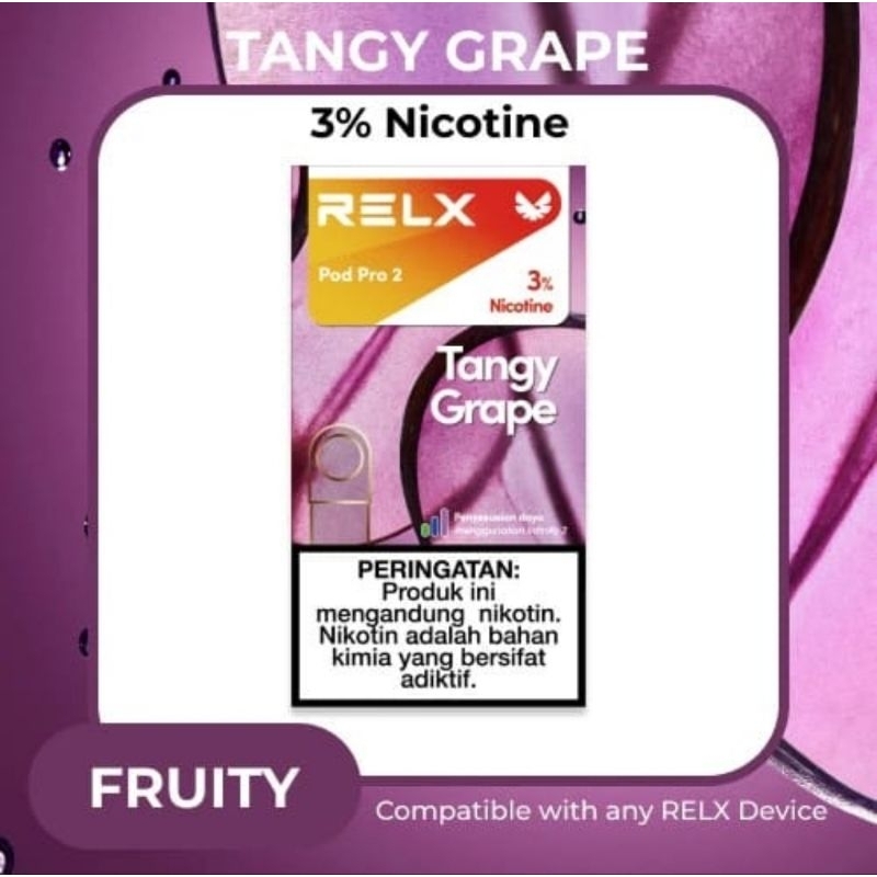Jual RELX Pod Tangy Grape rasa Anggur | Shopee Indonesia