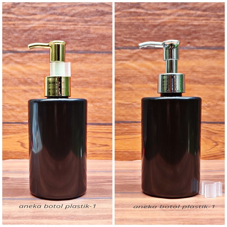 Jual Botol Pump Luxury 250ml Hitam Glossy / Botol Kemasan Sabun Cair 250 Ml Pet Plastik / Botol ...