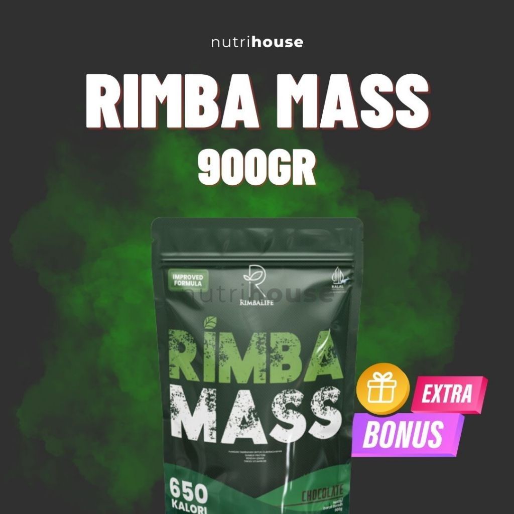 Jual Rimbalife RimbaMass 900gr 2lb Mass Gainer Rimba Life Rimba Mass ...