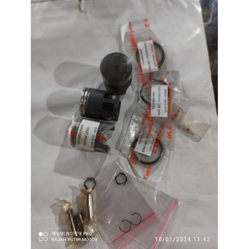Jual piston set / seher sanex qj50 star venus standar | Shopee Indonesia
