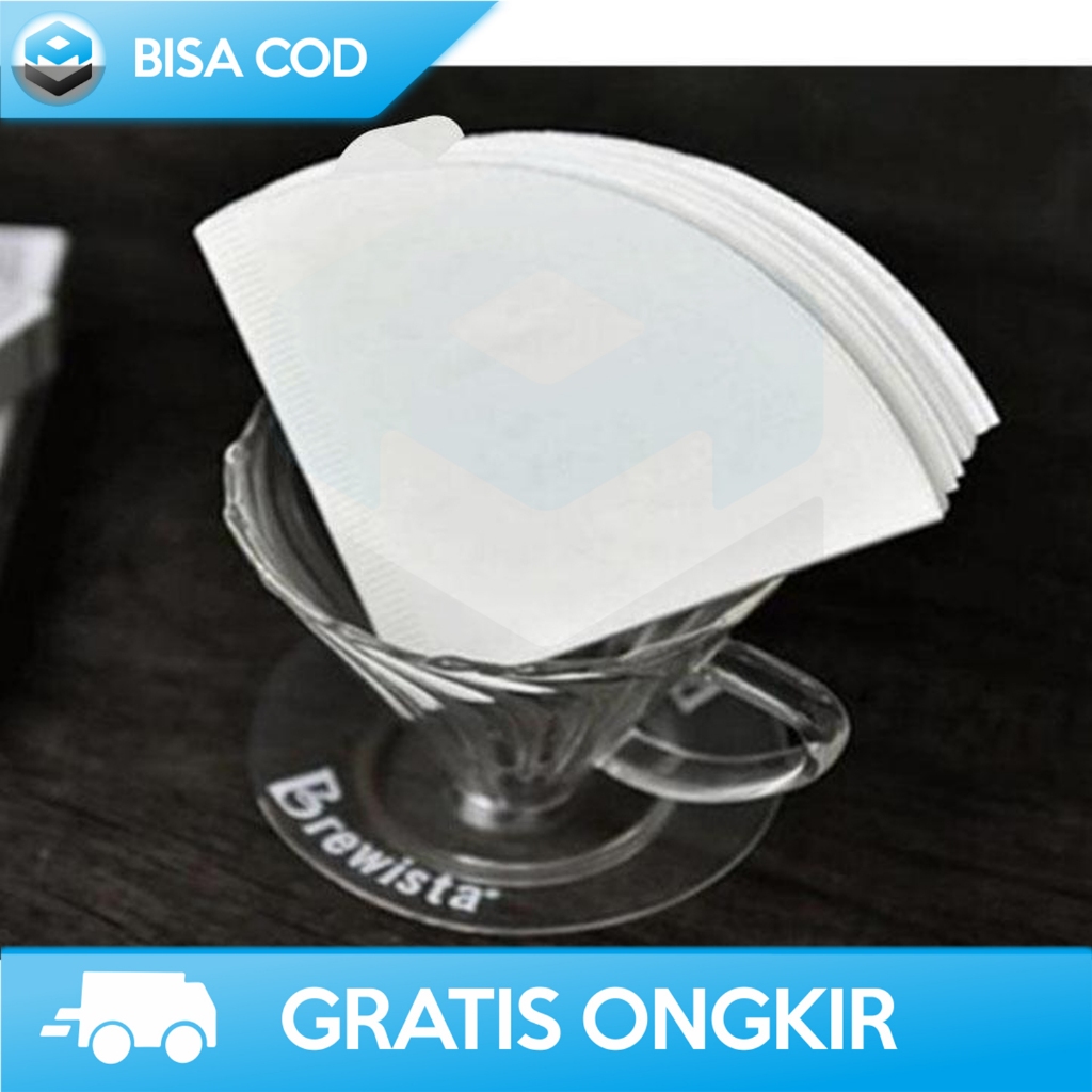 Jual KERTAS FILTER SARINGAN KOPI V60 ONE TWO CUP 100PCS DRIP 1 2 ANTI ...