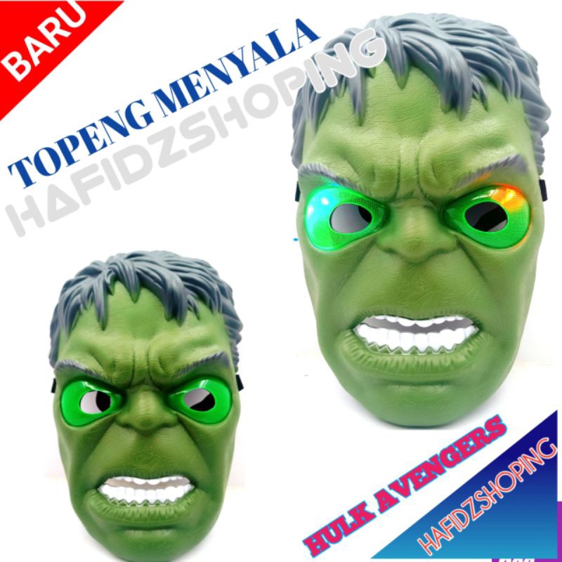 Jual Mainan Topeng Hulk Avengers Menyala Dua Warna Lampu | Shopee Indonesia
