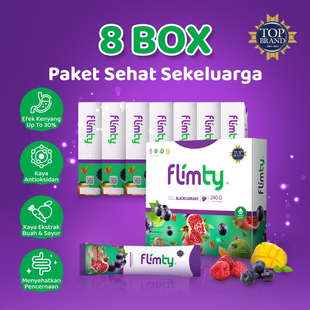 Jual Flimty Fiber Paket Hemat isi 8 box original | flimty official ...