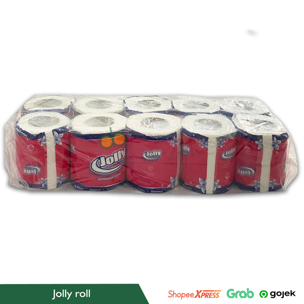 Jual Jolly roll tissue gulung isi 10 200 sheet 2 ply bathroom tisu ...