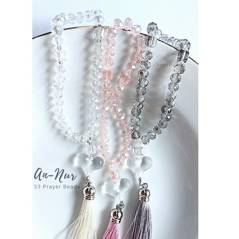 Jual AN-NUR tasbih kristal 33 butir cantik mewah elegan | Shopee Indonesia