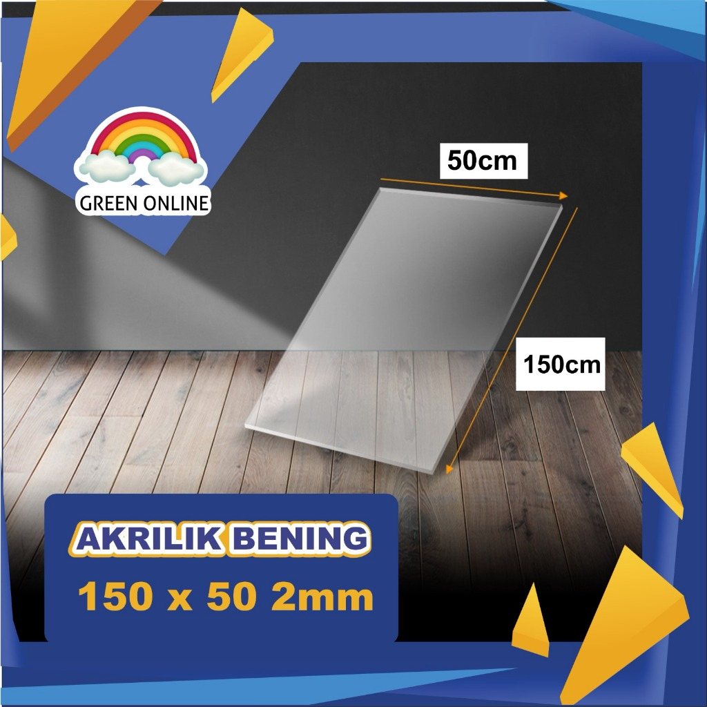 Jual akrilik bening ukuran 150 x 50 2mm | Shopee Indonesia