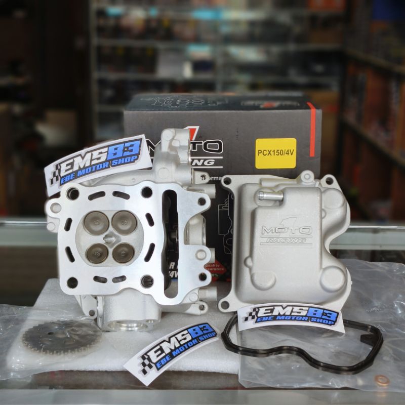 Jual CYLINDER HEAD MOTO1 RACING PCX ADV VARIO 125 150 4V 4 KLEP moto 1 ...