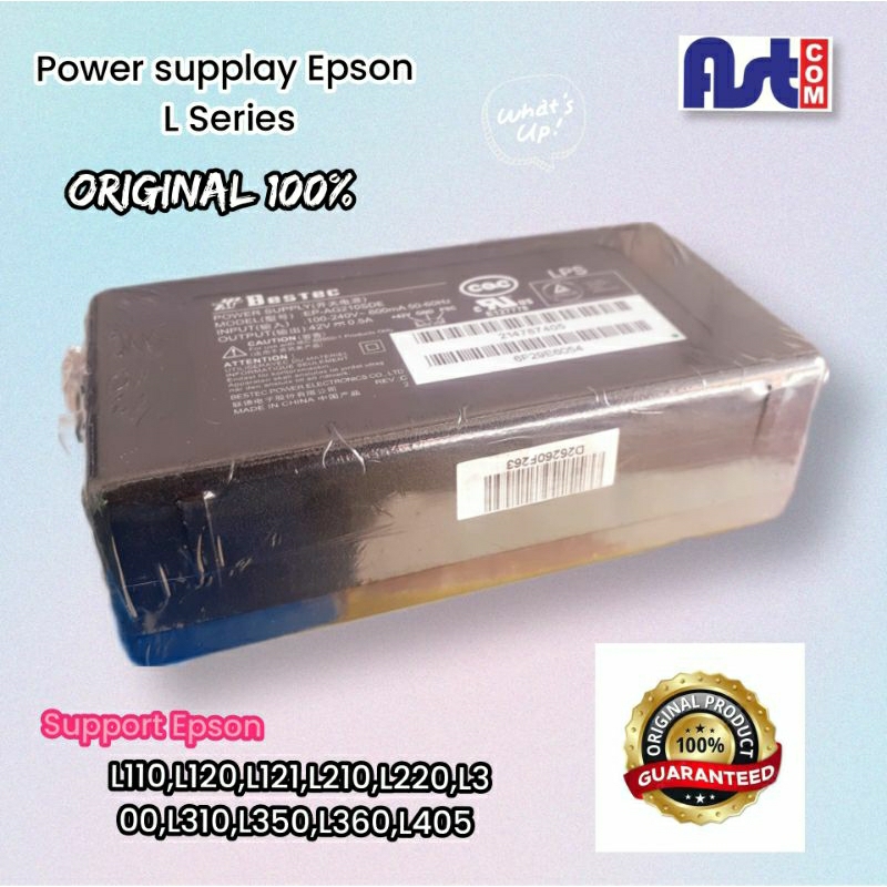 Jual Power Supply Adaptor Epson Original ,L110,L120,L121,L210,L220,L300 ...