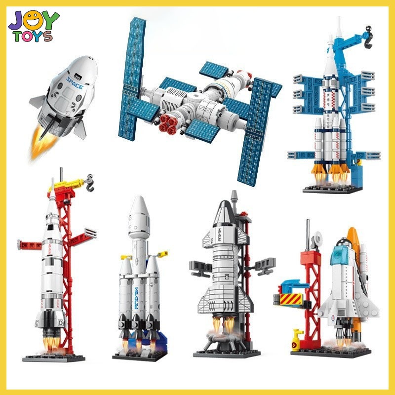 Jual JOY Mini Roket Space Mainan Balok Blok Susun Nano Building Brick ...
