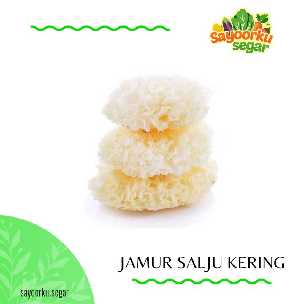 Jual Jamur salju kering / jamur salju putih / jamur salju es 50gr 100gr ...